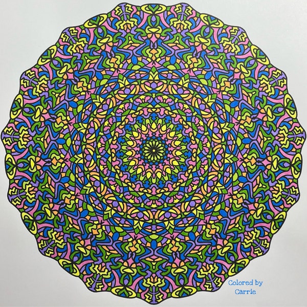 40 Intricate Patterns Coloring Pages Whimsical Mandalas Coloring Book ...