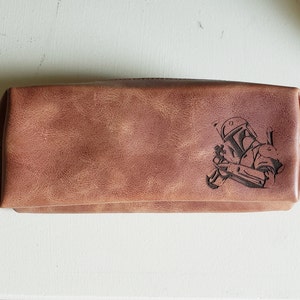 Football Team Dopp Kit, Football Coach Gift Leather Dopp Kit, Senior ...