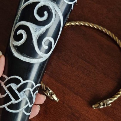 CELTIC TORC Hand Forged Iron Neck Ring Torques Torq Iron Age Pagan ...