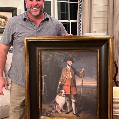 Custom Hunter Portrait for Him, Hunter Customized Gift, Historical ...