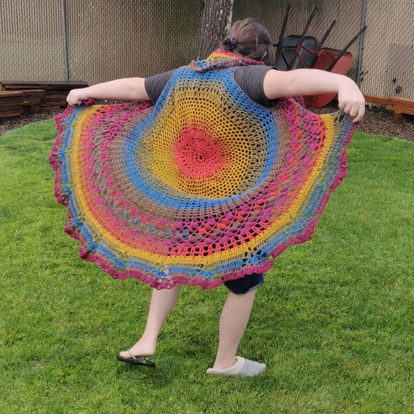 Boho Vest Pattern - Crochet Bohemian Vest / Circle Vest / Bohemian Vest ...