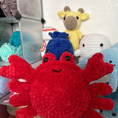 NO-SEW Crab Plush Crochet PATTERN (Download Now) - Etsy