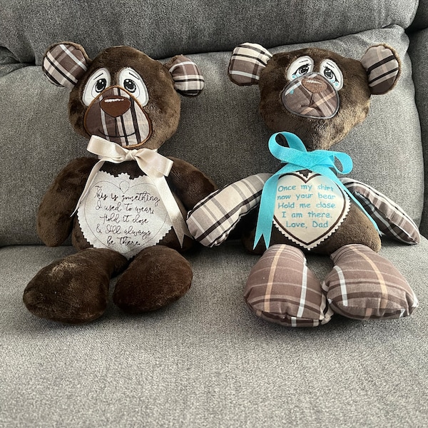 ITH Memory Bear Embroidery File: Teddy & Lovey (digital Download) - Etsy