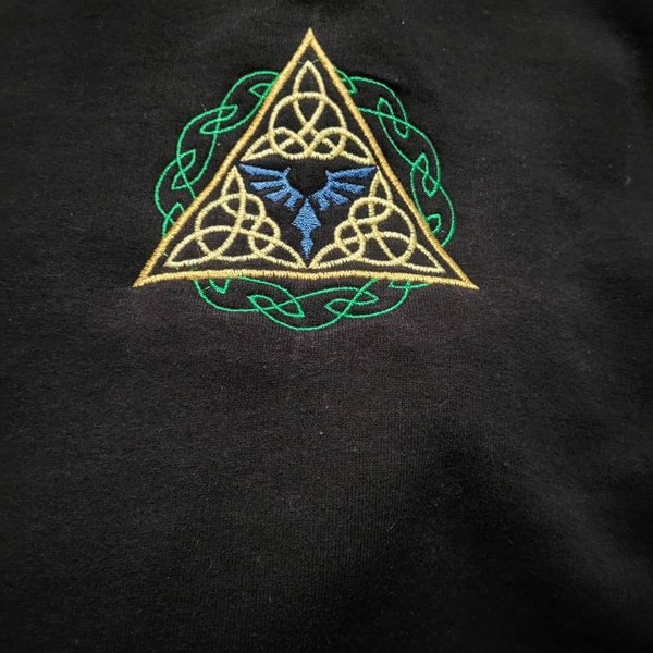 Zelda Machine Embroidery Design - Celtic Triforce 4x4 - Etsy