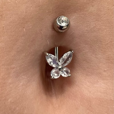 Implant Grade Titanium Hinged Gold Belly Button Clicker Ring, Dainty ...