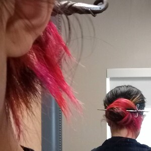 Hand Forged Knot Hair Pin Iron Hair Pin Barrette Hand Forged Blacksmith ...