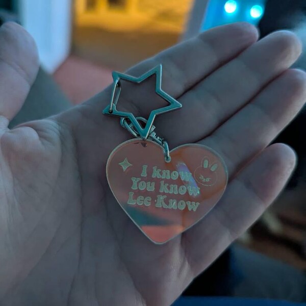 I Know You Know Lee Know Keychain - Etsy