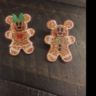 Mickey and Minnie Gingerbread Lapel Pins - Etsy