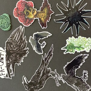 Fatal Fashion Gibson Girl Mushroom Women Gloss Vinyl Sticker Sheet 9pcs ...