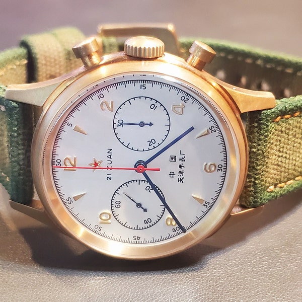 Handmade Green Canvas Leather Watch Strap Band With Buckle. - Etsy