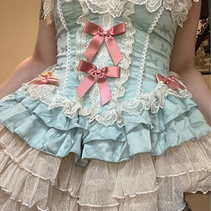 Light Blue Marie Antoinette Cape With Fur Victorian Style Rococo ...