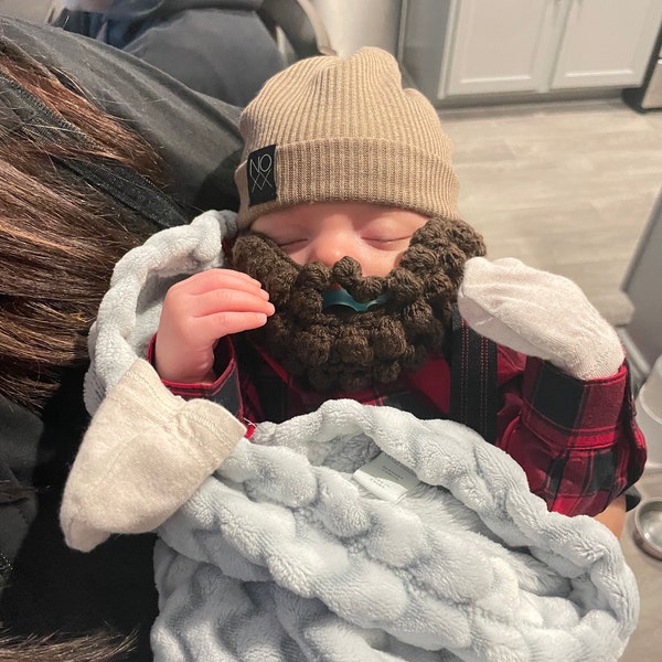 Charcoal Ribbed Knit Slouchy Beanie for Newborn to Adult / Baby Toddler ...