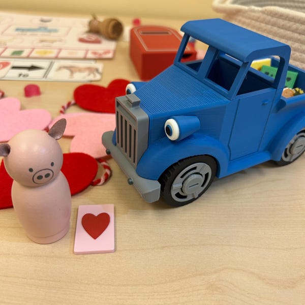 Little Blue Truck Toy | 3D Printed Gift for Kids | Farm Play Toy - Etsy