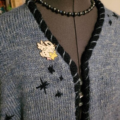 Cosmic Rabbits Star Jumper enamel Pin - Etsy