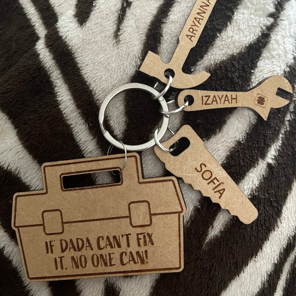 Dad Keychain From Kids | for Dad | for Grandpa | Father's Day Gift ...