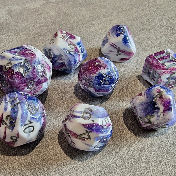 Spindown D20 Blood Sky Red and Silver Tabletop RPG Die - Etsy