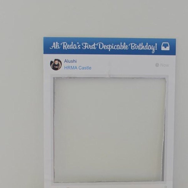 Personalized Facebook Frame Poster Board Prop for Birthdays, Weddings ...