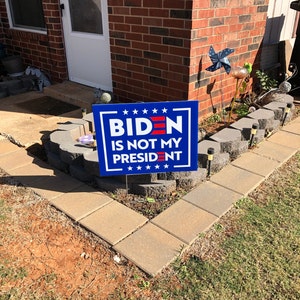 Biden for Prison YARD SIGN 18in X 24in Double Sided & Frame Sleepy Joe ...