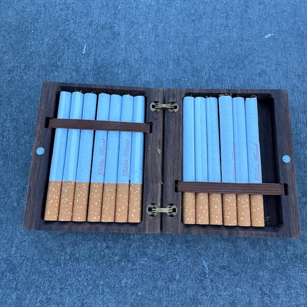 Personalized Cigarette Case, Wood Cigarette Holder, Retro Cigarette ...