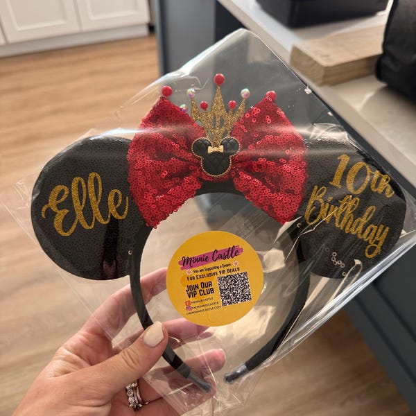 Birthday Girl Crown Ears, Mickey Ears, Minnie Ears, Birthday Ears ...