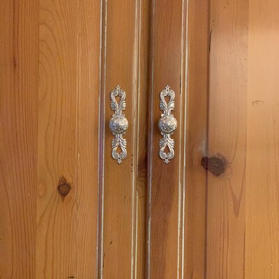 French Shabby Chic Dresser Drawer Pulls Handles / Antique Silver ...