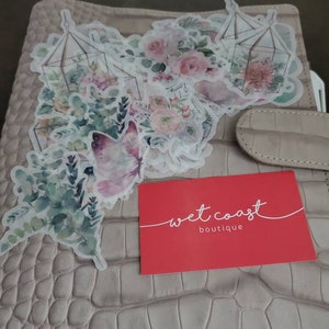 40pcs Flower Transparent Stickers Flower Plant Stickers - Etsy