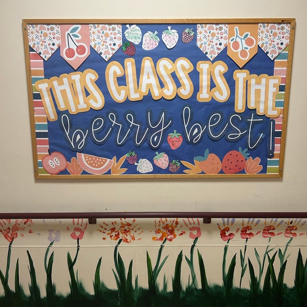 Modern Fruity Back to School Bulletin Board Kit, Easy and Modern ...