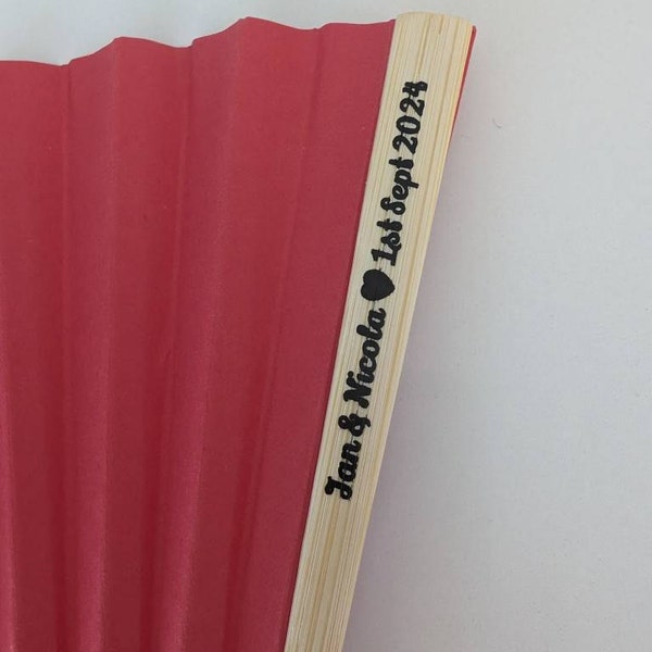 Custom Paper Fans on Handle and Fan Face. Printed Paper Fans With ...