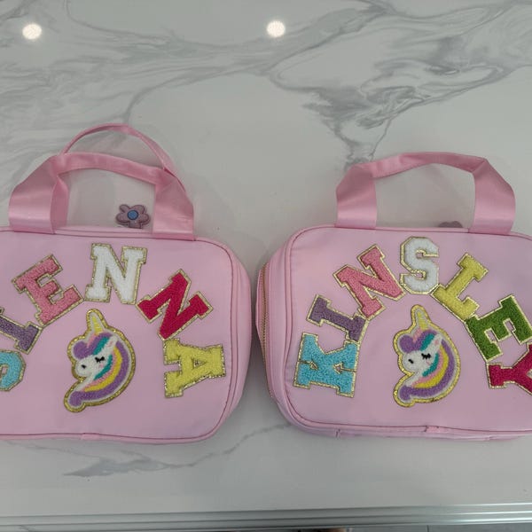 Personalized Lunch Box Bag Custom Lunchbox With Patches School Kids ...