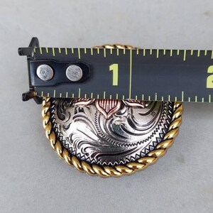 Western Style, Star Trophy Belt Buckle With Buffalo Head Concho Antique ...