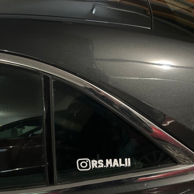 Off White Style Custom Text Vinyl Decal Window Personalized JDM ...