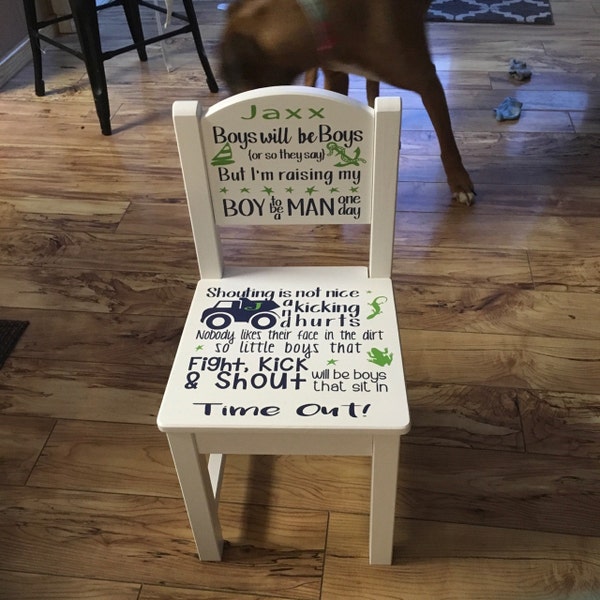Boys Time Out Chair, Time Out Seat, Kids Time Out Chair, Time Out Chair ...