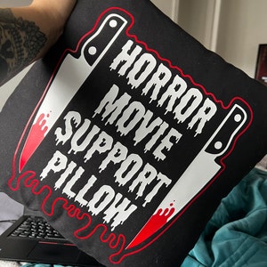 Horror Movie Support Pillow Cushion Cover Black Gothic Home Decor ...