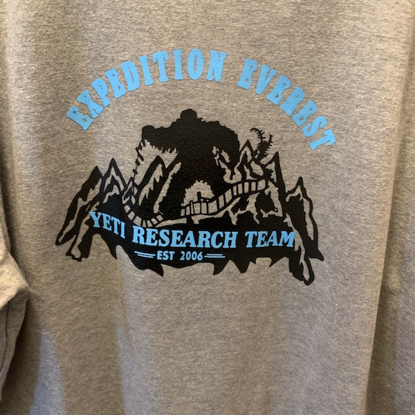 Expedition Everest Disneyworld Ride Yeti Research Team Silhouette ...