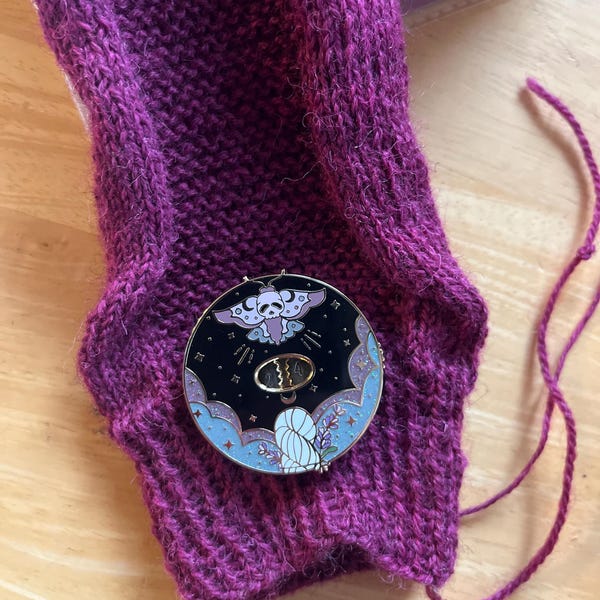 Witchy Row Counter Pin - Hard Enamel Pin Knitters Flair - Etsy