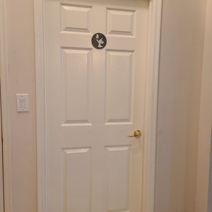 Mickey Wood Bathroom Door Sign Disney Bathroom Sign Disney Door Sign ...