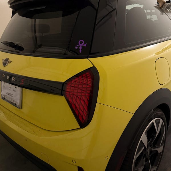 Prince Symbol Bumper and Glass Vinyl Decal - Etsy UK
