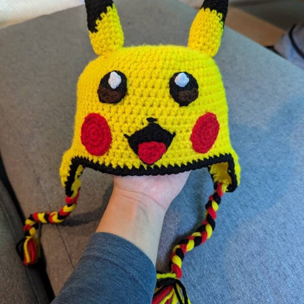 Pikachu Hat Crochet Pattern Pokemon Crochet Hat Pattern Pikachu Costume ...