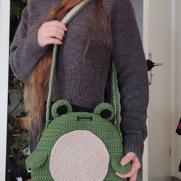 Sweet Bear Crossbody Bag Crochet Pattern, Crochet Purse, Mori Girl Kei ...