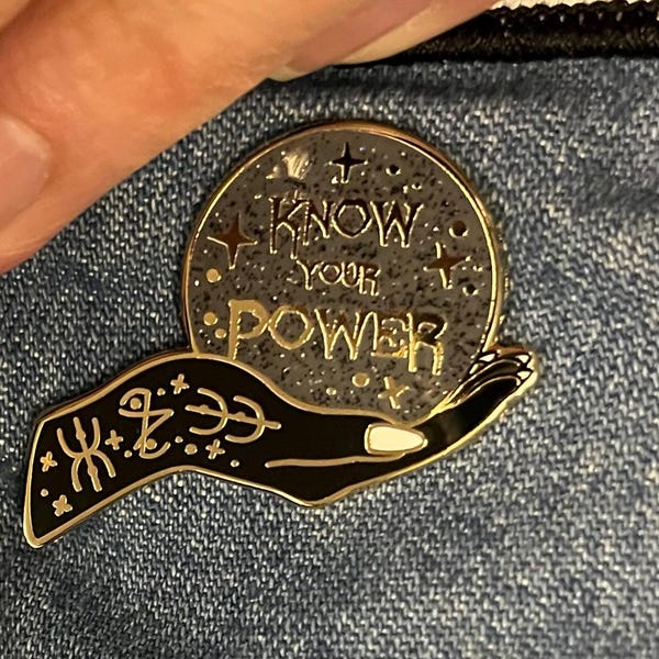 Know Your Power Enamel Pin Feminist Pin Feminist Enamel Girl Power ...