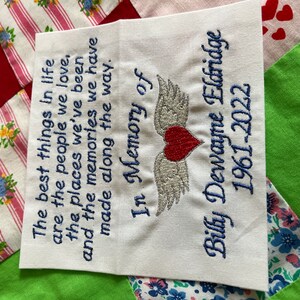 Machine Embroidered Personalized Quilt Label - Etsy