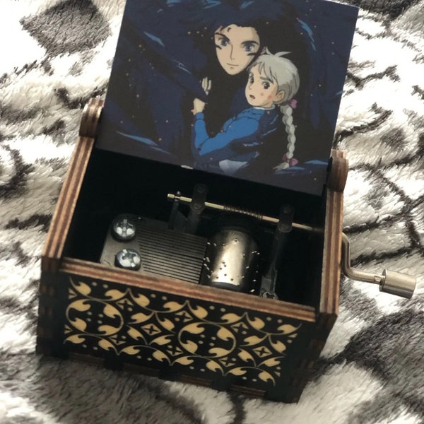 Totoro Studio Ghibli Music Box Anime Lover Wind-up Handmade Wooden ...