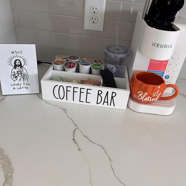 Funny Jesus Loves You A Latte Print: Christian Coffee Humor (digital ...