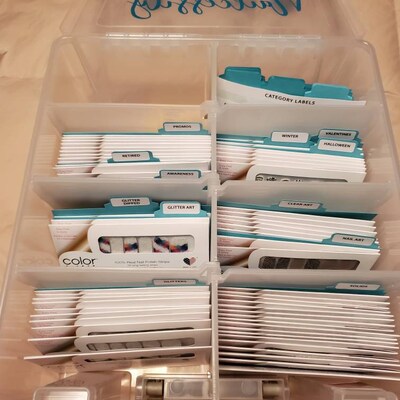 Color Street Labels for Tab Dividers, Divider Organization Labels - Etsy