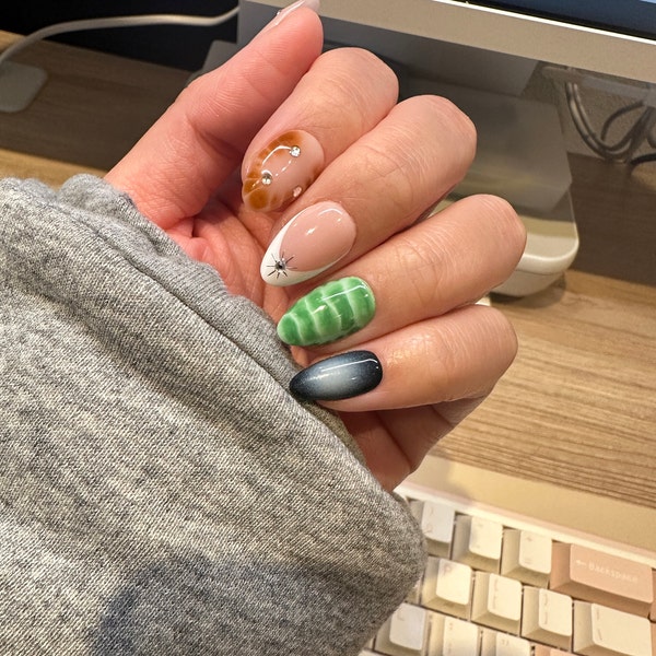 CLASSIC RED Apres Gel X Press on Nails Gold Nails Red Nails Classy ...