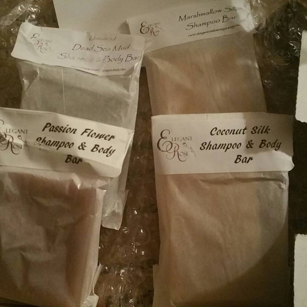 Shampoo Bar Sample Set - Natural Hair Care- 4 Shampoo Soap Samples - Etsy