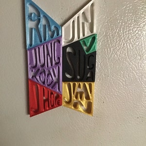 BTS Magnetic Puzzle 3d Print - Etsy