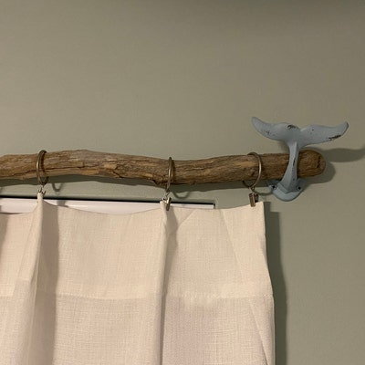 Driftwood Branch Curtain Rod 4-6 Foot X 1.5 Driftwood Wall Decor ...
