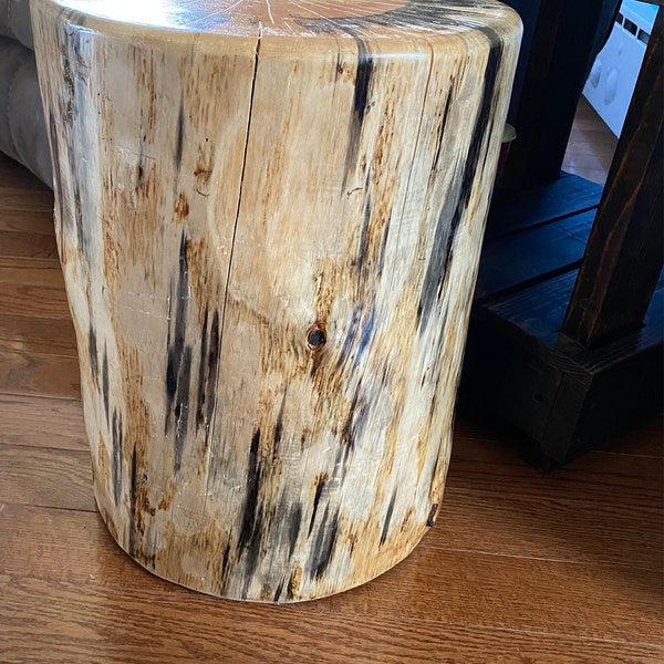 Lodgepole Pine Cowboy Stump/side Table - Etsy