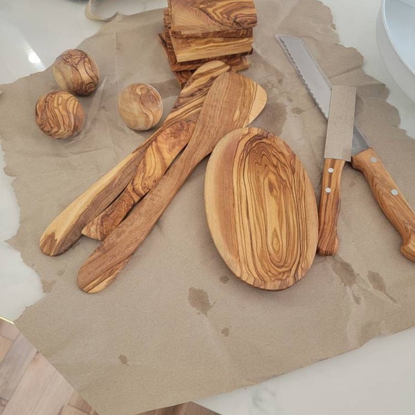Board Stand for up to 6 Breakfast Boards Olive Wood Board Holder - Etsy